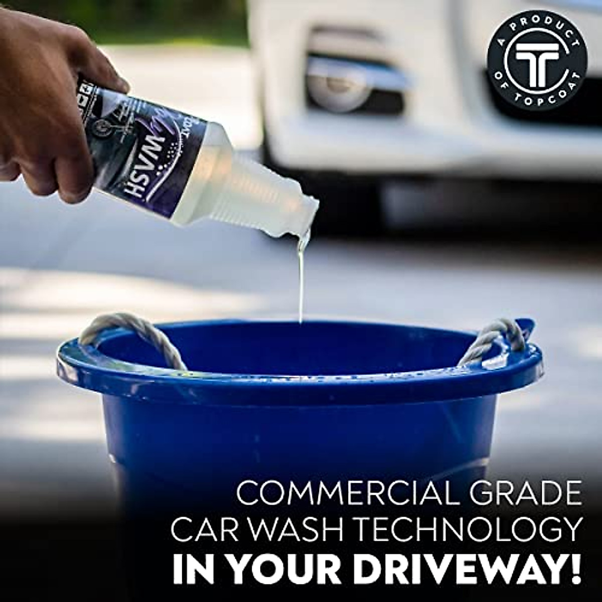 TopCoat PolyWash - Concentrated, Water-Based Car Wash - Exterior Care Products - Car Cleaner Prep for F11 16-Ounce Bottle