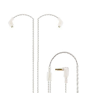 KZ ZST 0.75mm 2 pin Upgrade Silver Plate Replacement Earphones Cable for KZ Earphones (silver)