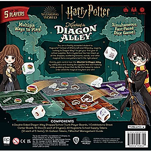 Harry Potter Mischief in Diagon Alley | Quick-Rolling Family Dice Game | Artwork Inspired by Harry Potter | Perfect Kids & Family Board Game | Officially-Licensed Harry Potter Game & Merchandise