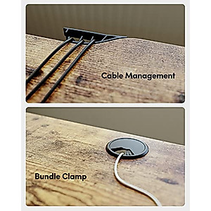 FEZIBO 63"x28" L Shaped Standing Desk, Electric Stand up Height Adjustable Home Office Table, Sit Stand Desk, Rustic Brown Top