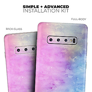 DesignSkinz Mixed Pink 4423 Absorbed Watercolor Texture Protective Vinyl Decal Wrap Skin Cover Compatible with The Samsung Galaxy S20 (Screen Trim & Back Glass Skin)