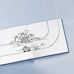 Leuchtturm1917 - Square Hardcover Sketchbook (Black) - 112 Pages of 150g/m² Paper