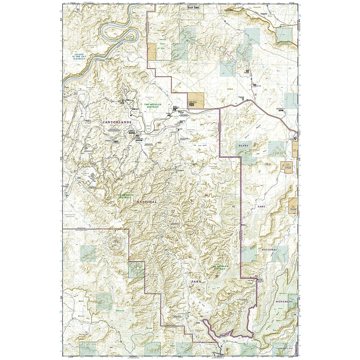 Needles District: Canyonlands National Park Map (National Geographic Trails Illustrated Map, 311)