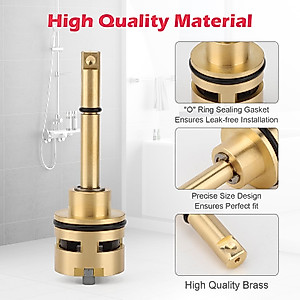 RP51919 6 Setting Diverter Cartridge for Delta Faucet Valve Body Integrated and Individual Diverter Trims R11000 and R22000, Faucet Replacement Part, Brass & No Leakage (RP51919)