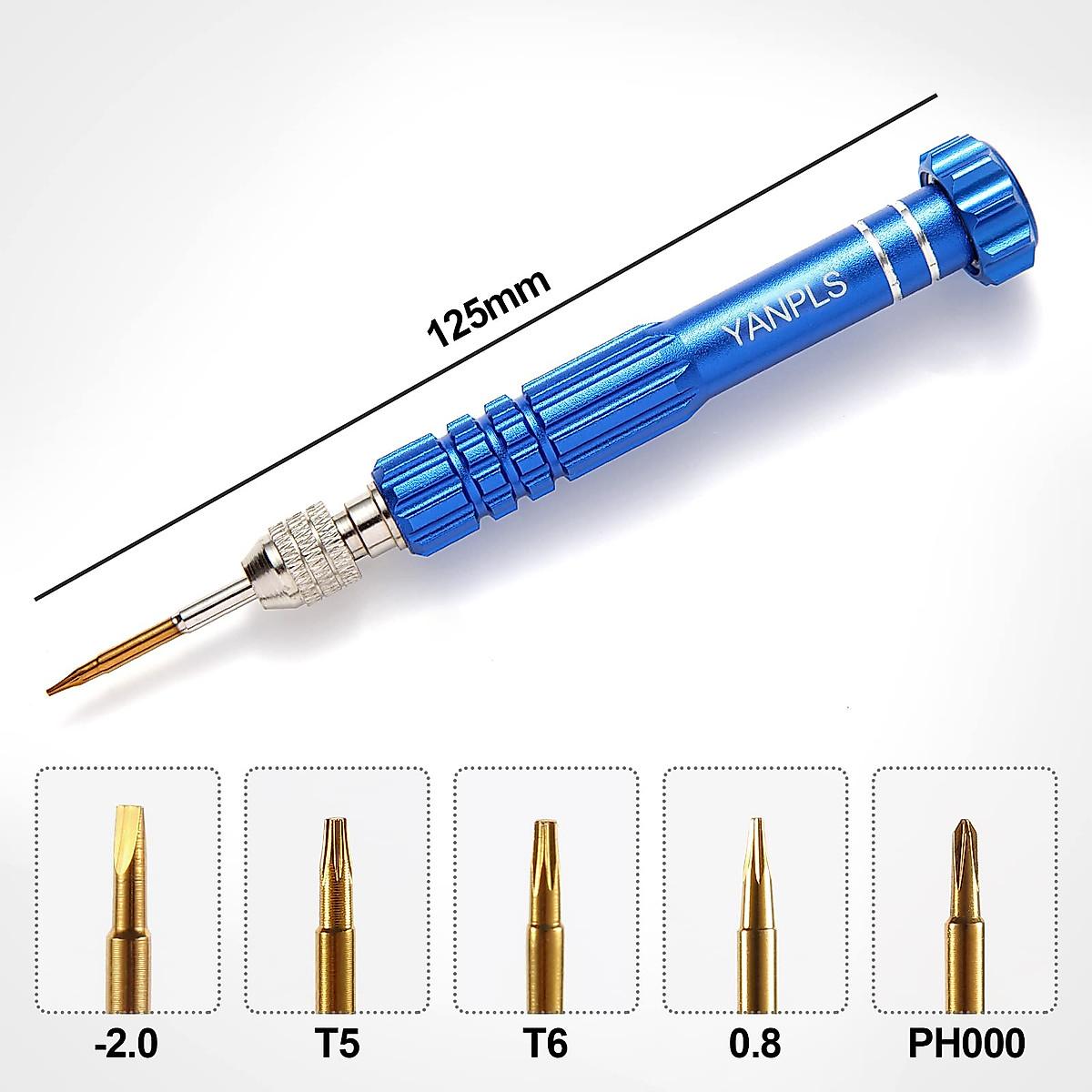 YANPLS Small Watch Eyeglass Screwdriver Set， Micro Precision Eyeglass Repair Screwdriver Kit Small Screwdriver Set for Electronics、Sunglasses、Jewelry（blue）