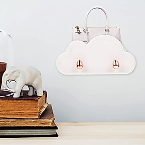 VALICLUD 1pc with Purse Kitchen Installation Non-Punch Holder Free Shelves Hanging Self Bathroom Adhesive Floating Clothes Multifunction Traceless Wallet Bedroom Punch-Free Household Shelf