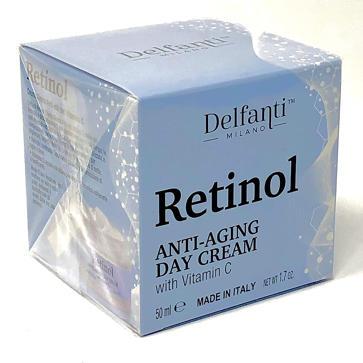 Delfanti-Milano • RETINOL ANTI-AGING Day Face Cream • with Vitamin C • Made in Italy