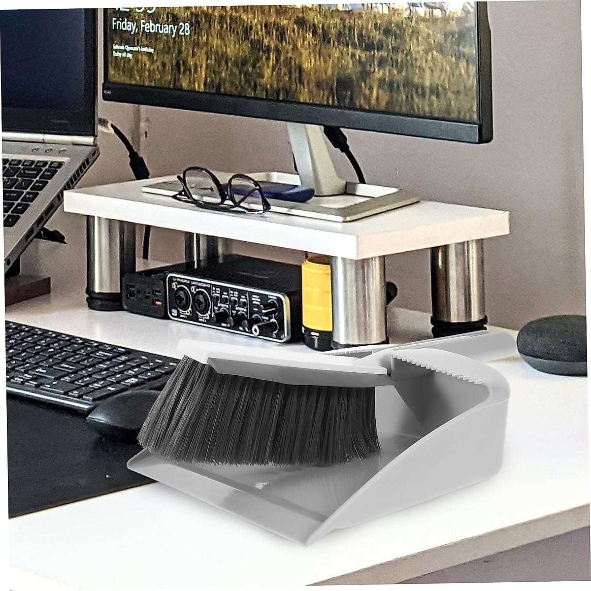 Amosfun 1 Set Car Cleaning Brush Interior Detailing Brush The Pet Pp Automotive Portable Mini Broom