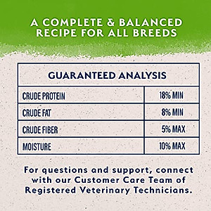 Natural Balance Limited Ingredient Adult Dry Dog Food with Vegan Plant Based Protein and Healthy Grains, Vegetarian Recipe, 24 Pound (Pack of 1)