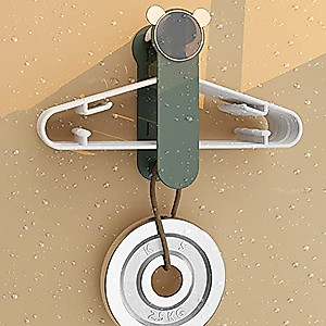 2023 New Cartoon Hanger Organizer, Multifunctional Clothes Hanger Hook Wall Mounted Storage Rack, Clothes Hanger Storage Tool Large Capacity ​Telescopic Storage Hook for Home Garments Hangers (White)