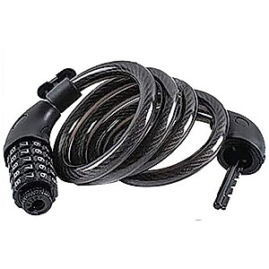VIGAT Bicycle Combination Lock, Wire Lock, Anti-Shear and Anti-Theft Lock, Bicycle Five-Digit Combination Lock, with Bracket