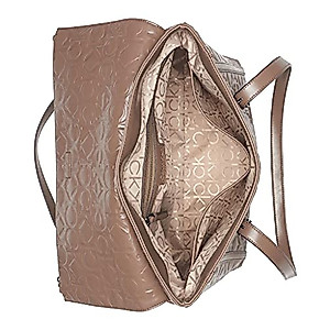 Calvin Klein Aurora Tote, Taupe Emboss