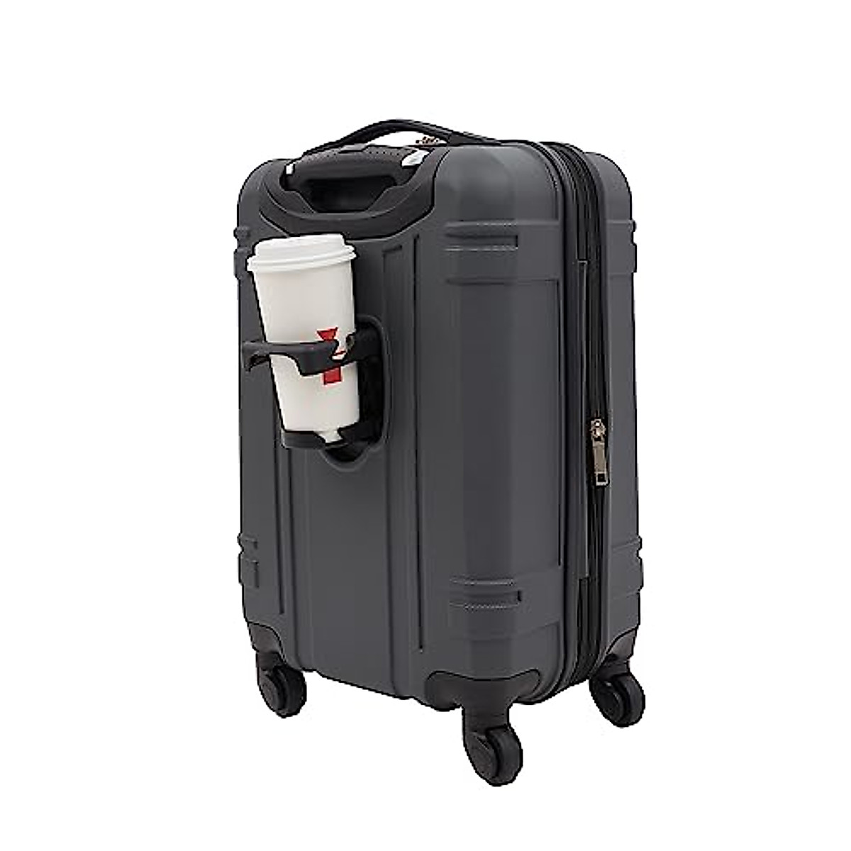 Wrangler Astral Hardside Luggage, Dark Shadow, 20-Inch Carry-On