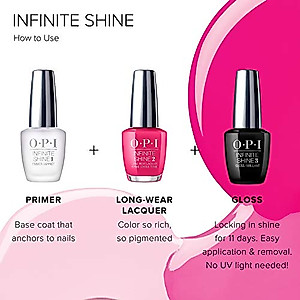 OPI Infinite Shine 2 Long-Wear Lacquer, Relentless Ruby, Red Long-Lasting Nail Polish, 0.5 fl oz
