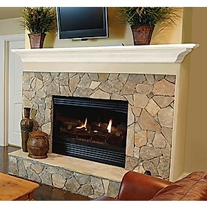 Pearl Mantels 618-72 Crestwood Mantel Shelf, 72-Inch, White