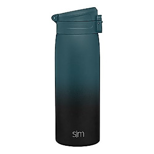 Simple Modern Insulated Thermos Travel Coffee Mug with Snap Flip Lid | Leakproof Reusable Stainless Steel Tumbler Cup | Gifts for Women Men Him Her | Kona Collection | 16oz | Moonlight