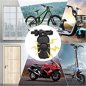 3T6B Waterproof Bike Alarm with Remote, 113dB 500MAH USB Rechargeable Wireless Anti-Theft Vibration Bicycle Bell, Bicycle Motorcycle Alarm Vehicle Security Alarm System