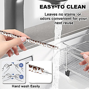 40oz Replacement Straws 4 Pack | 40oz 30oz Tumbler Leopard Straws, Cheetah Straws, Iced Coffee Straws, 12 Inches Extra Long Straws, 30oz Tumbler Straws, Leopard Drinking Straws, Reusable Straws