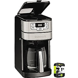 Cuisinart DGB-400 Automatic Grind and Brew 12 Cup Coffemaker Black/Stainless Bundle with 1 YR CPS Enhanced Protection Pack