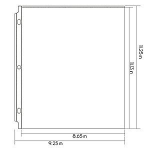 KTRIO Sheet Protector 8.5 x 11 inch Non-Glare Clear Page Protectors, Plastic Sleeves for Binders, Paper Protector for 3 Ring Binder Letter Size Top Loading, 50 Pack