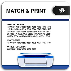 Inkworld Remanufactured 61XL Ink Replacement for HP 61 Ink Ccartridge for Envy 4500 4501 4502 4503 4504 OfficeJet 2620 4630 4631 4632 4634 4635 4636 4639 DeskJet 1000 1010 1012 1015 Printer (2 Black)