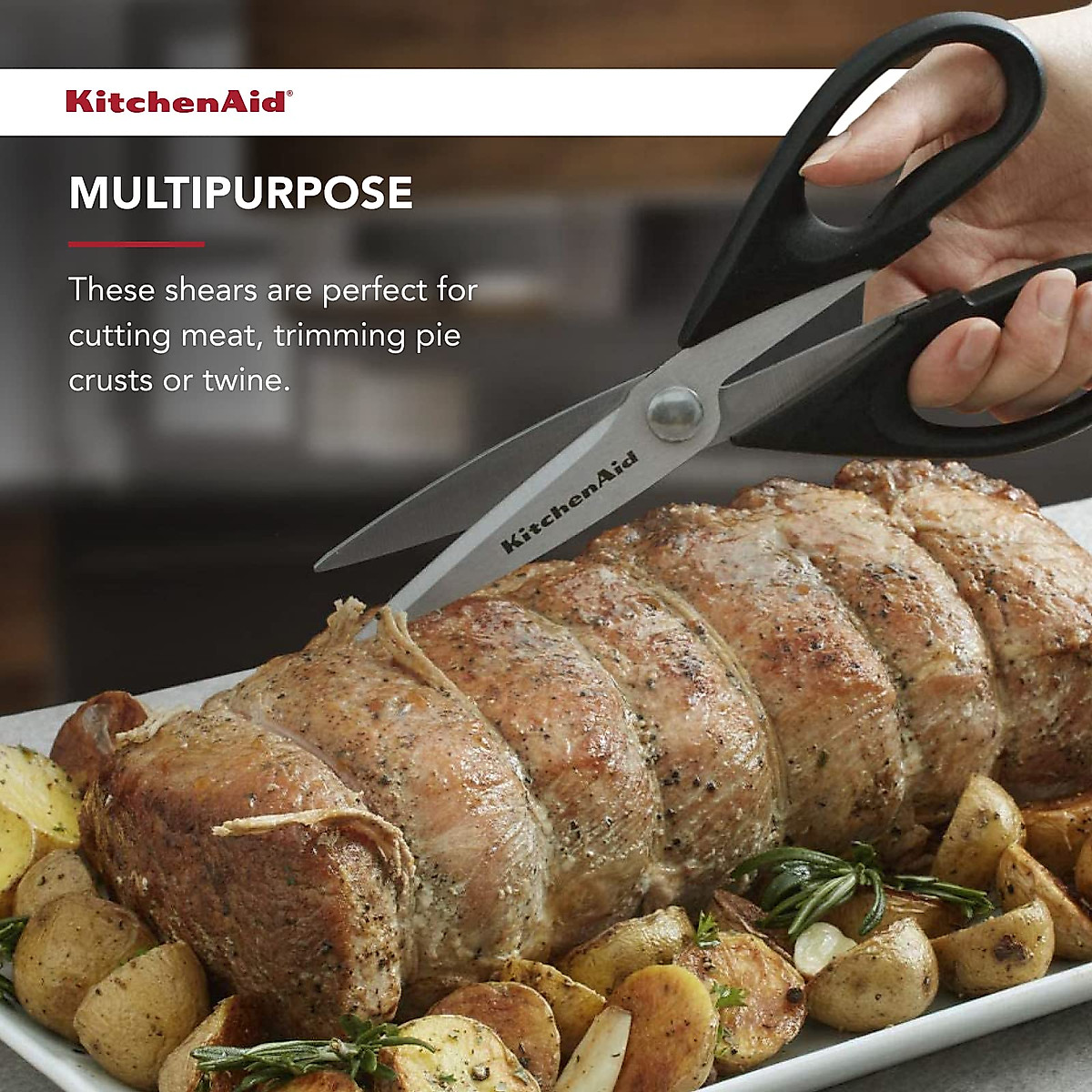 KitchenAid All Purpose Shears with Protective Sheath, One Size, Black