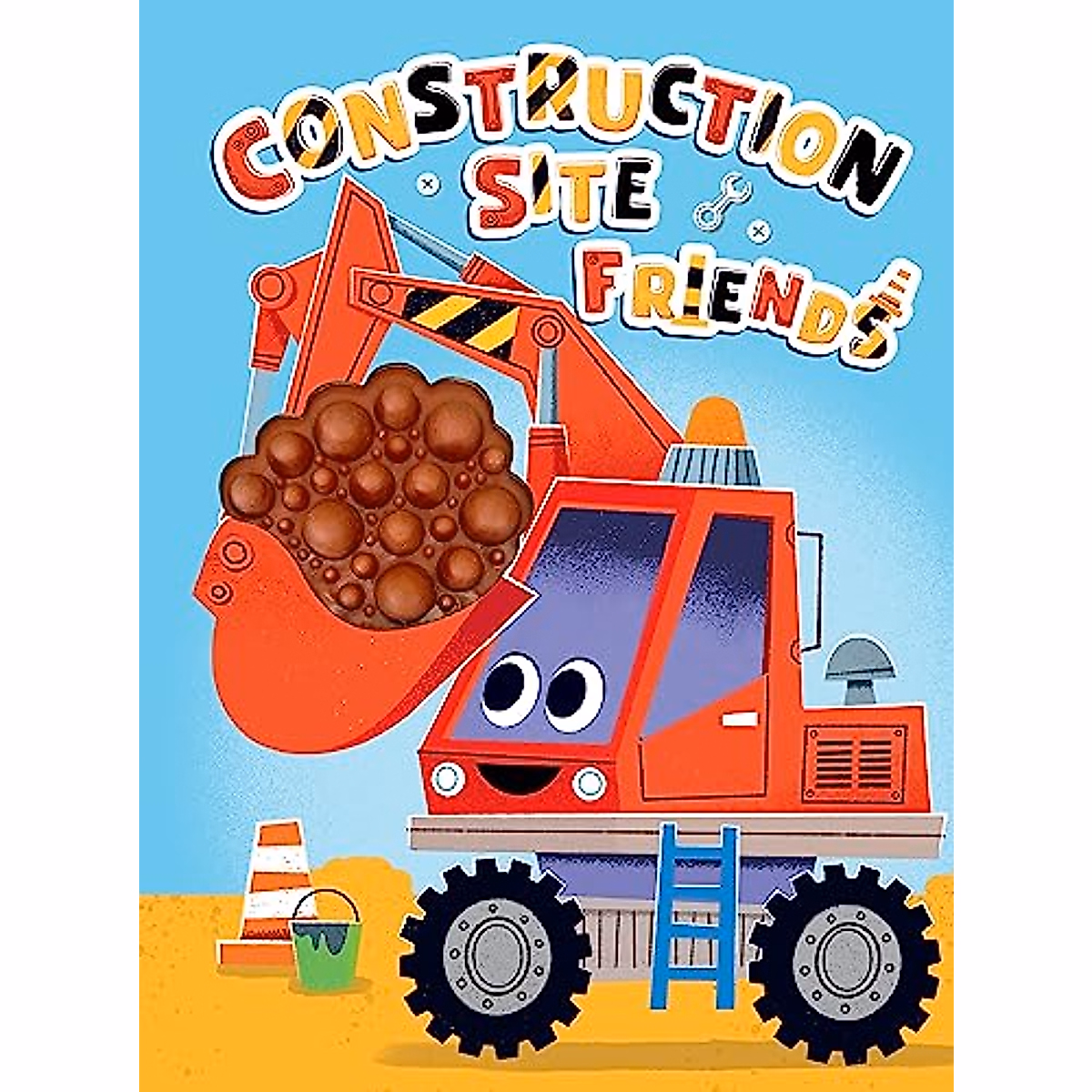 Construction Site Friends - Silicone Touch and Feel Board Book - Sensory Board Book