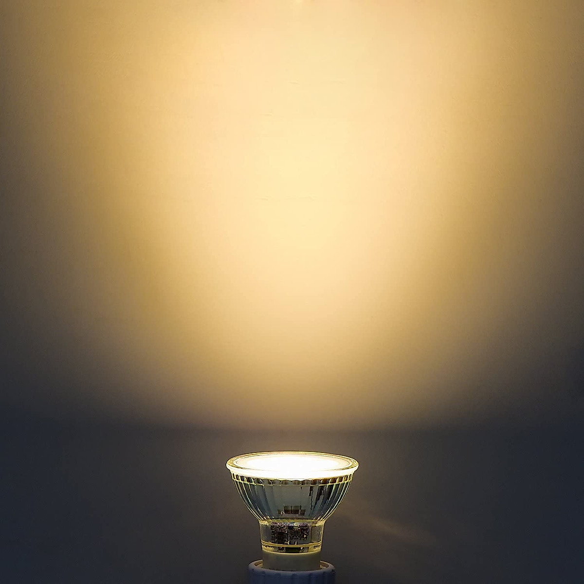 AHEVO Halogen 25W 120V NP5 Candle Warmer Bulb, GU10 Halogen 120V 25W MR16 Glass Cover Bulb, Replacement for Wax Burner, Tart Burner, Fragrance Melt, MR16 JDR Dimmable, 2700K Warm White (Pack of 4)