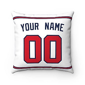 INAOO Throw Pillow Custom Any Name Number Personalized Gifts for Atlanta