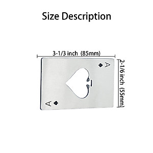 Bottle Opener, Stainless Steel Beer Bottle Opener 4 Pieces, Beer Cap Opener Speed Openers for Kitchen, Bar, Restaurant