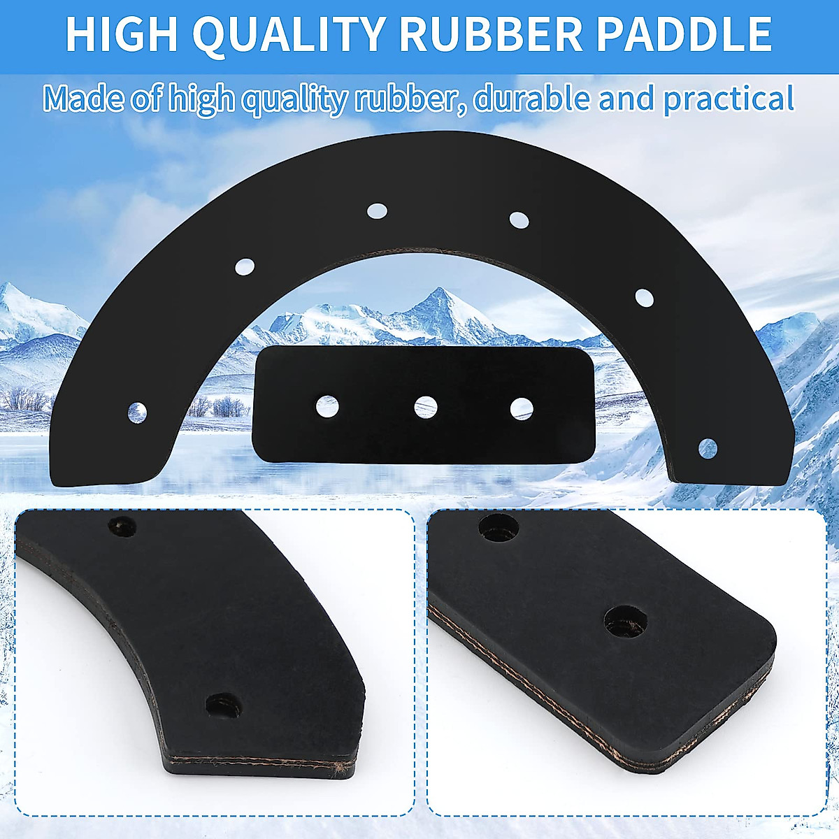Rubber 302565MA Snow Thrower Paddle - Augymer Snow Blower Replacement for Craftsman Murray Snowblower
