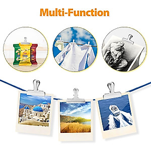 Pack of 8 Bag Clips, Stainless Steel and Heavy Duty Metal Bag Clip,Tightly Seals Chip, Coffee, Bread or Cereal Bags to Keep Food Fresh, for Home, Kitchen, Office, Pantry, Camping (Silver)