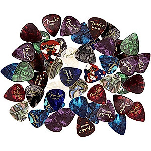 Fender Premium 48 Pack Picks Sampler - Includes Thin, Medium & Heavy Gauges (Austin Bazaar Exclusive)