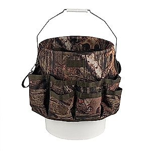 Bucket Boss - Camo Bucketeer Bucket Tool Organizer (Fits 5 Gallon Bucket), Bucket Organization (85030), Mossy Oak Camo