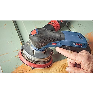 BOSCH GEX18V-5B15 18V Brushless 5 In. Random Orbit Sander Kit with (1) CORE18V 4 Ah Advanced Power Battery