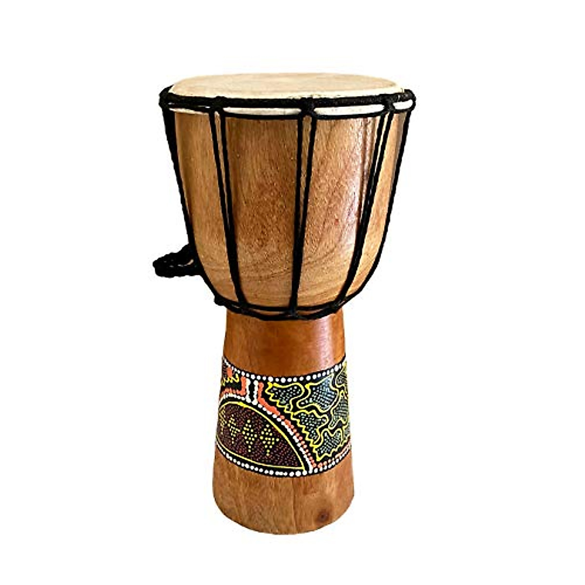 JIVE Djembe Drum Bongo Congo African Drum Wooden Hand Drum Professional Sound (12" High - Painted)