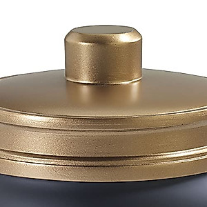 Avanti Linens - Covered Jar, Multipurpose, Decorative Home Accessories (Memphis Black Collection)