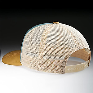 LARIX Light Blue Hat, Tamarack Mountain, No Sweat Liner, Trucker Hats for Men