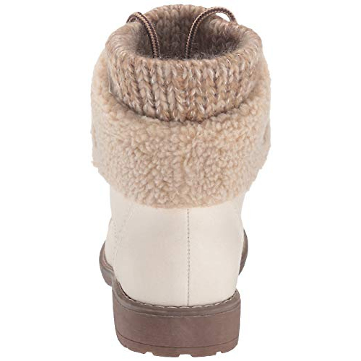 CLIFFS BY WHITE MOUNTAIN Women's Duena Hiking Style Boot, Winter White/Burn/Fab/Fleece, 10 M