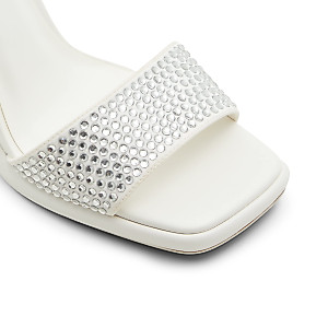 Call It Spring Women's Lorii Heeled Sandal, White, 7