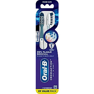 Oral-B Pro-Health All-In-One 40 Medium Toothbrush Twin Pack, 2 Count