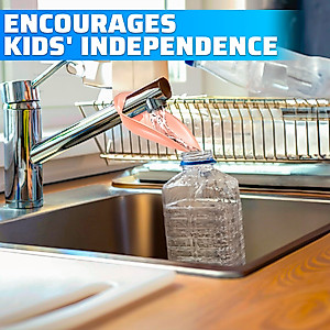 Toddler Faucet Extender for Bathroom Sink - 3Pcs Extension Faucet Cover Bathtub Baby Sink Attachment for Washing Face Hand Washing - Long Extend Water Faucet Extender Toddler Sink Fun Gadgets