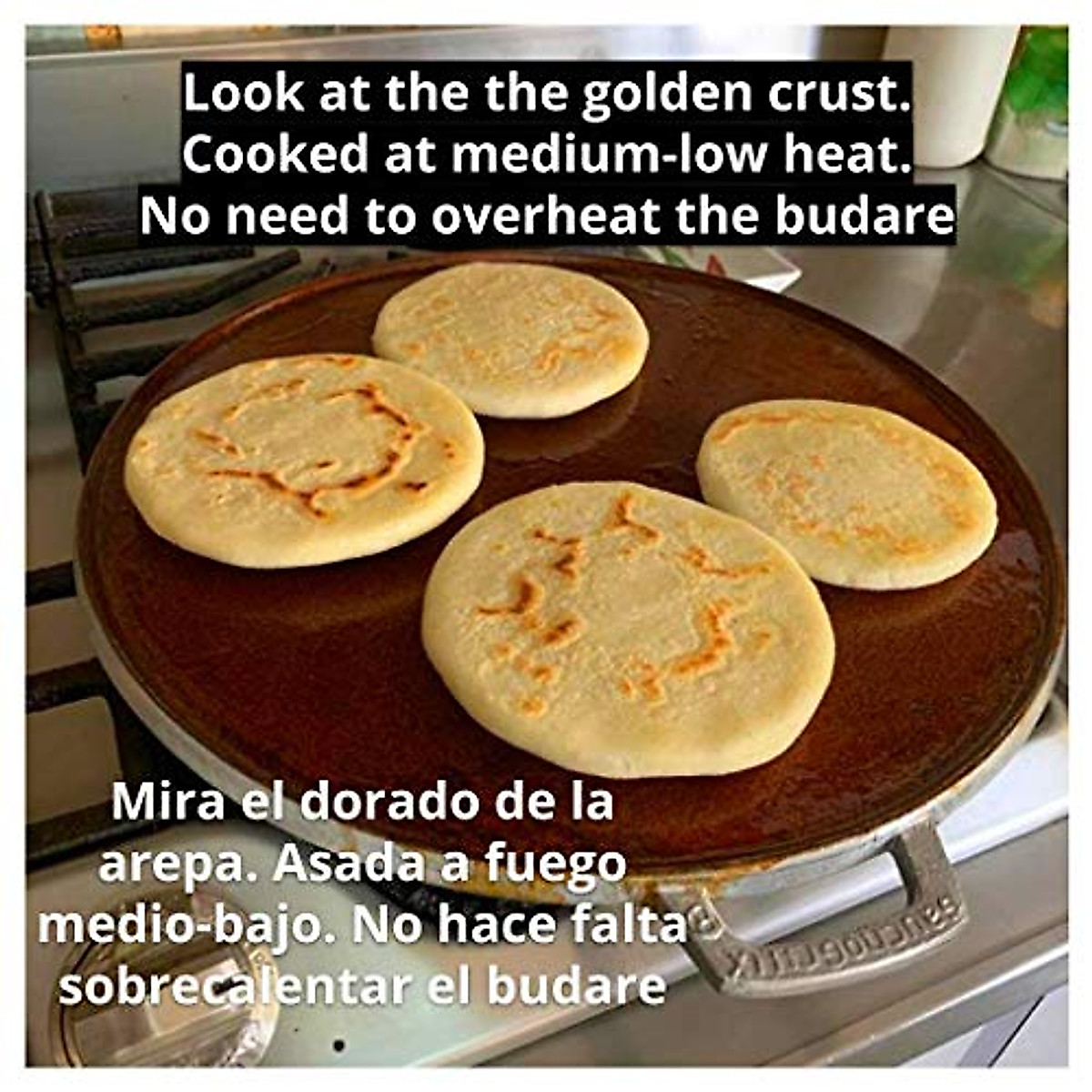 VIKO® Budare para arepas 36cm precurado 14" @vikogrills Gauchogrillx® griddle Hecho en Venezuela