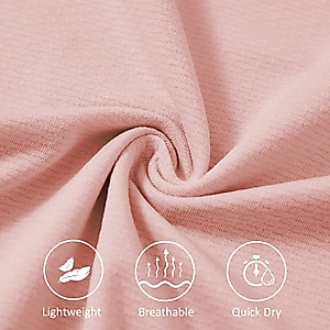 BALEAF Women's Sleeveless Tennis Shirts Lightweight Quick Dry V-Neck Golf Top Tank Tops Polo Pink M