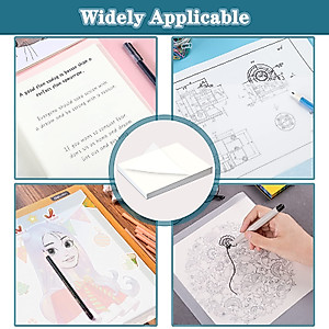 Tracing Paper, Drawing Paper 100 Sheets Transfer Paper A4 Size 8.3x11.7 Inches Tracing Paper Pad White Translucent Paper Drafting Paper for Preliminary Drawing Sketching Images for Pencil Ink Markers
