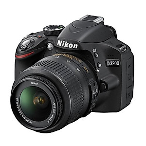 Nikon D3200 24.2 MP CMOS Digital SLR with 18-55mm f/3.5-5.6 Auto Focus-S DX VR NIKKOR Zoom Lens (Black) (OLD MODEL)