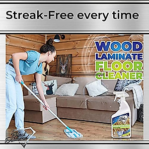 Black Diamond Stoneworks Wood & Laminate Floor Cleaner: For Hardwood, Real, Natural & Engineered Flooring –Biodegradable Safe for Cleaning All Floors