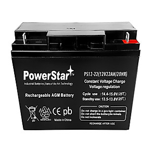 PowerStar-2 PACK UNIVERSAL UB12220 T4 40696 12V 22AH BATTERY POWERSTAR REPLACEMENT