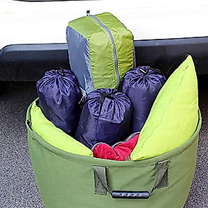 ELK Reusable Garden Leaf Waste Bag with Handles - 33 Gallon Canvas Fabric - Heavy Duty (22" Width x 18" Height)