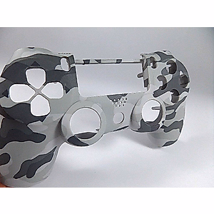 Camouflage Matte Front Faceplate Shell Case for Sony PS4 Controller Old Version Controller JDS 010 Replacement